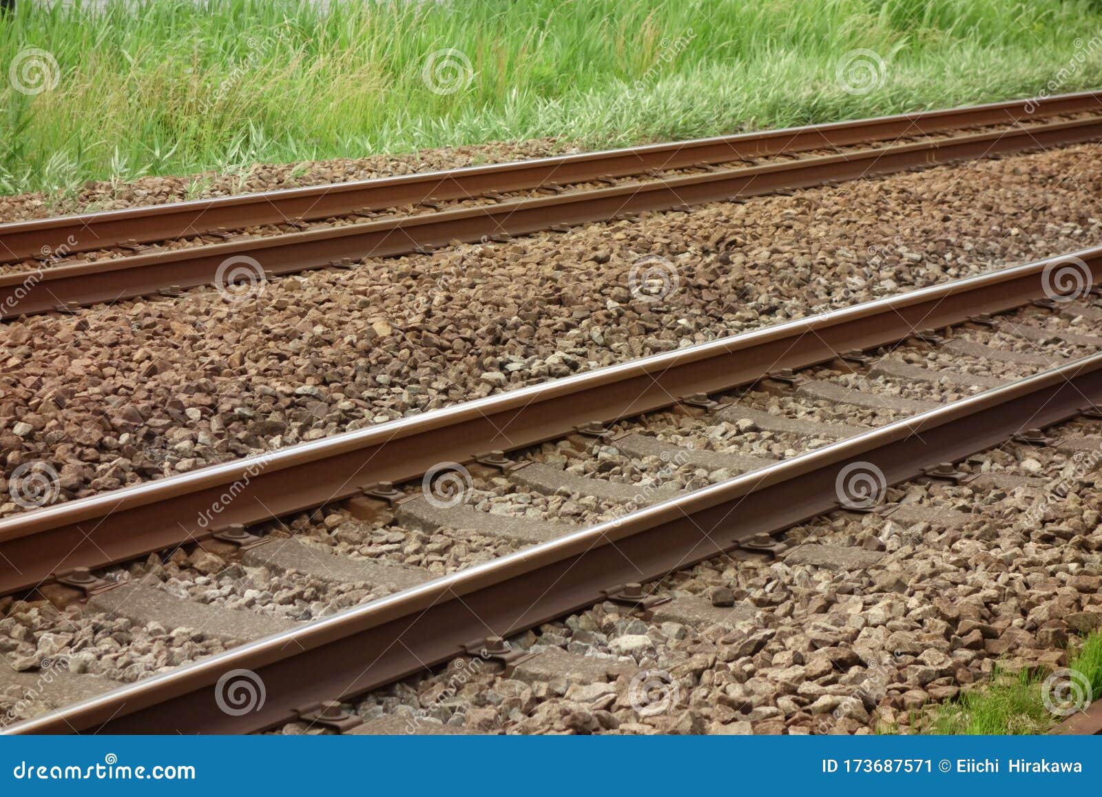 An endless railroad track stock image. Image of landscape - 173687571