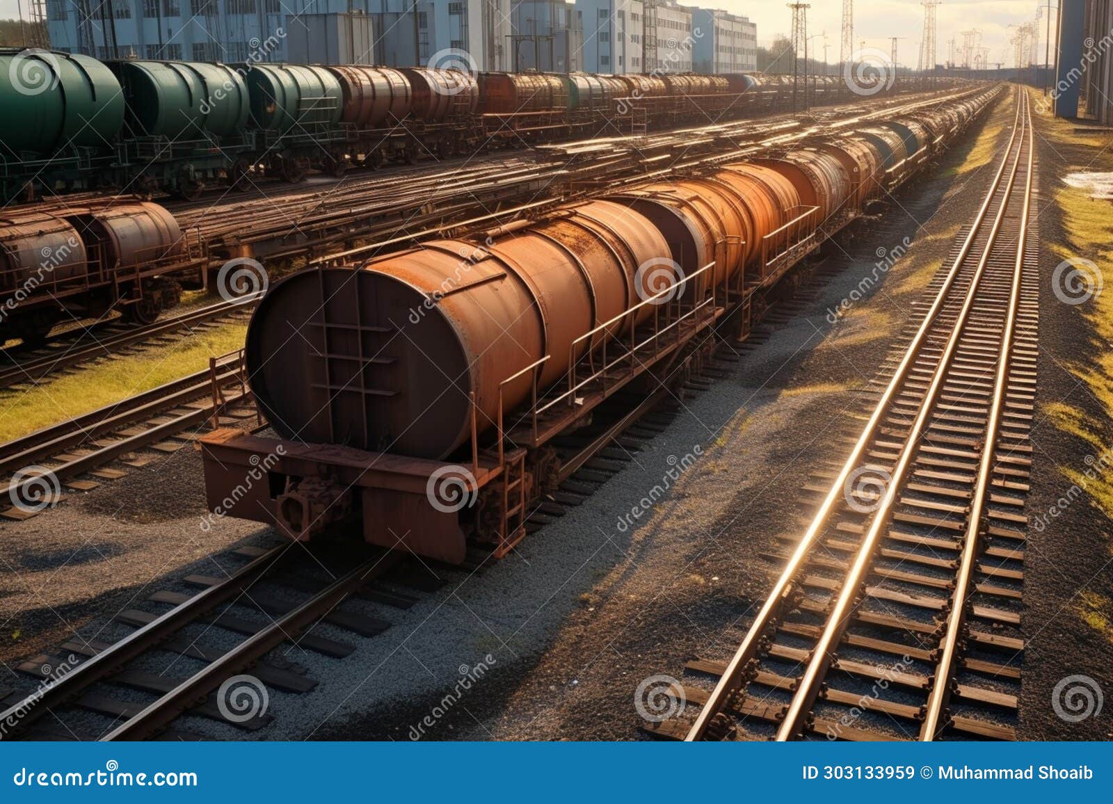 Rail Operations Tanks and Wagons Patiently Wait for Loading Duties ...