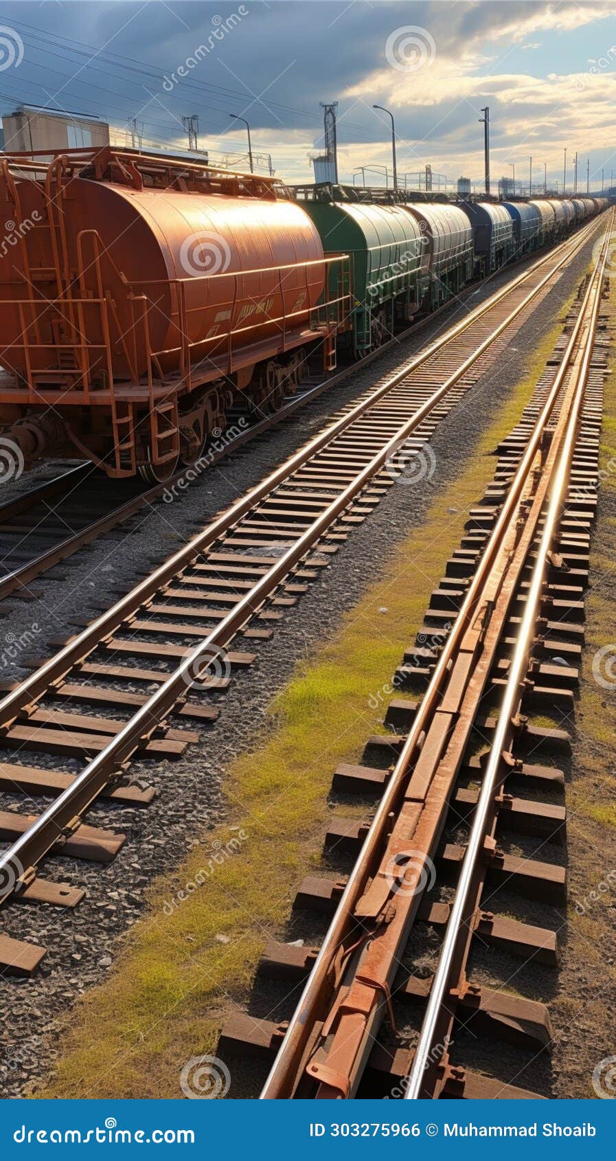 Rail Operations Tanks and Wagons Patiently Wait for Loading Duties ...