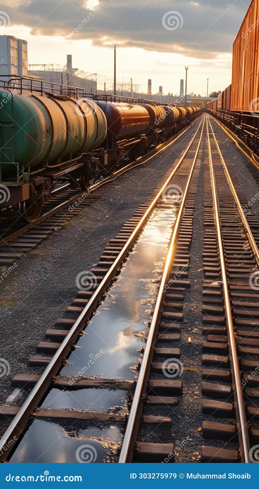 Rail Operations Tanks and Wagons Patiently Wait for Loading Duties ...