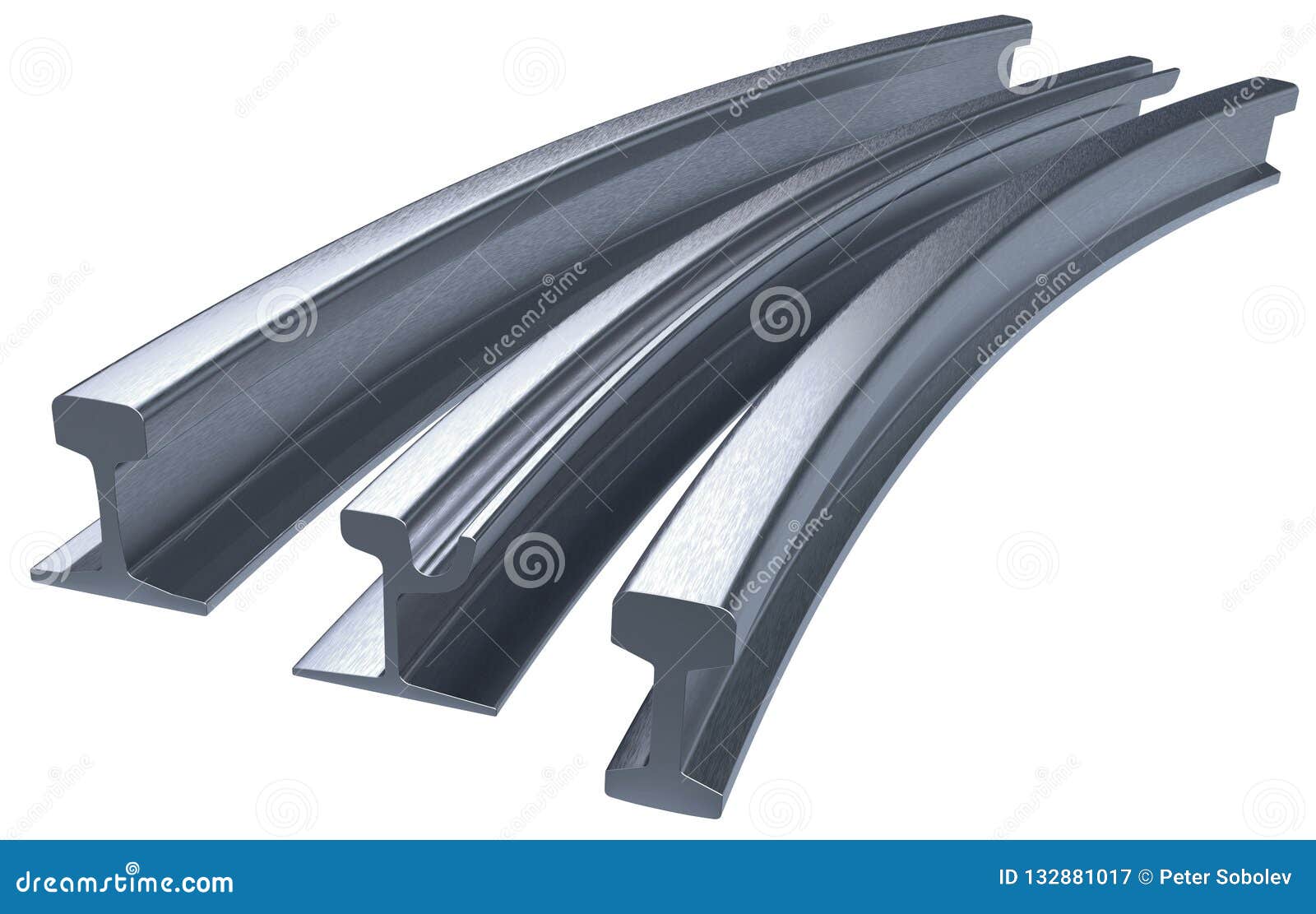Rail profile stock image. Image of metal, tram, engineering - 132881017