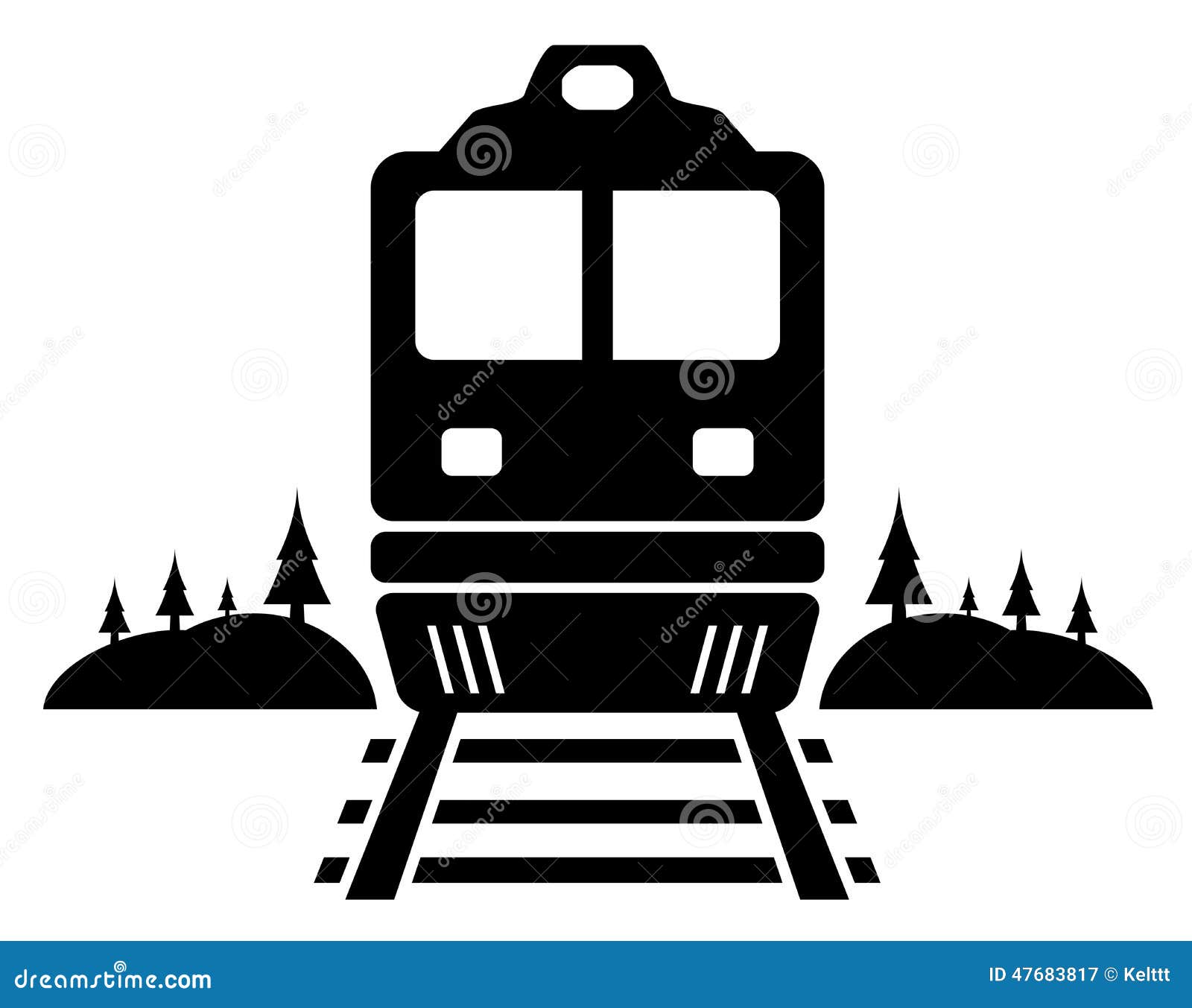 Rail Road Icons Set Cartoon Vector | CartoonDealer.com #47684023