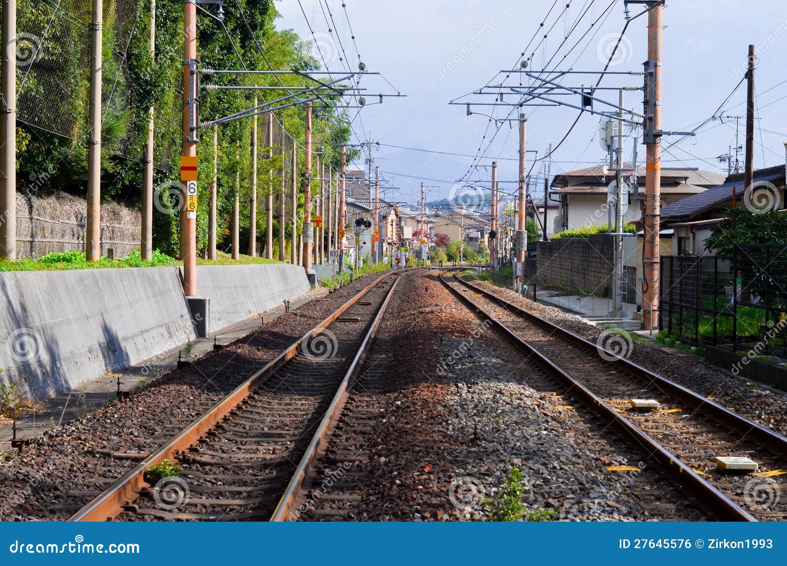Rail road in Japan stock photo. Image of railroad, direction - 27645576