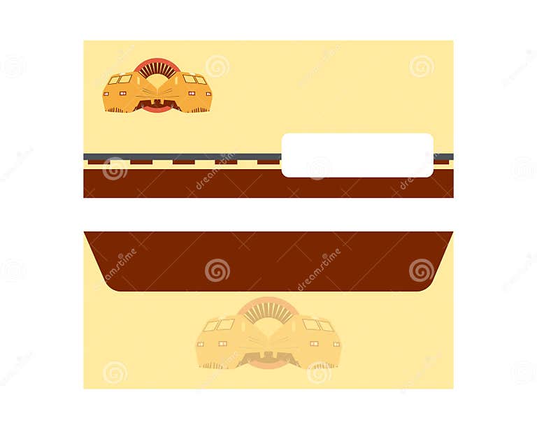 Rail Road post envelope stock vector. Illustration of retro - 63217629