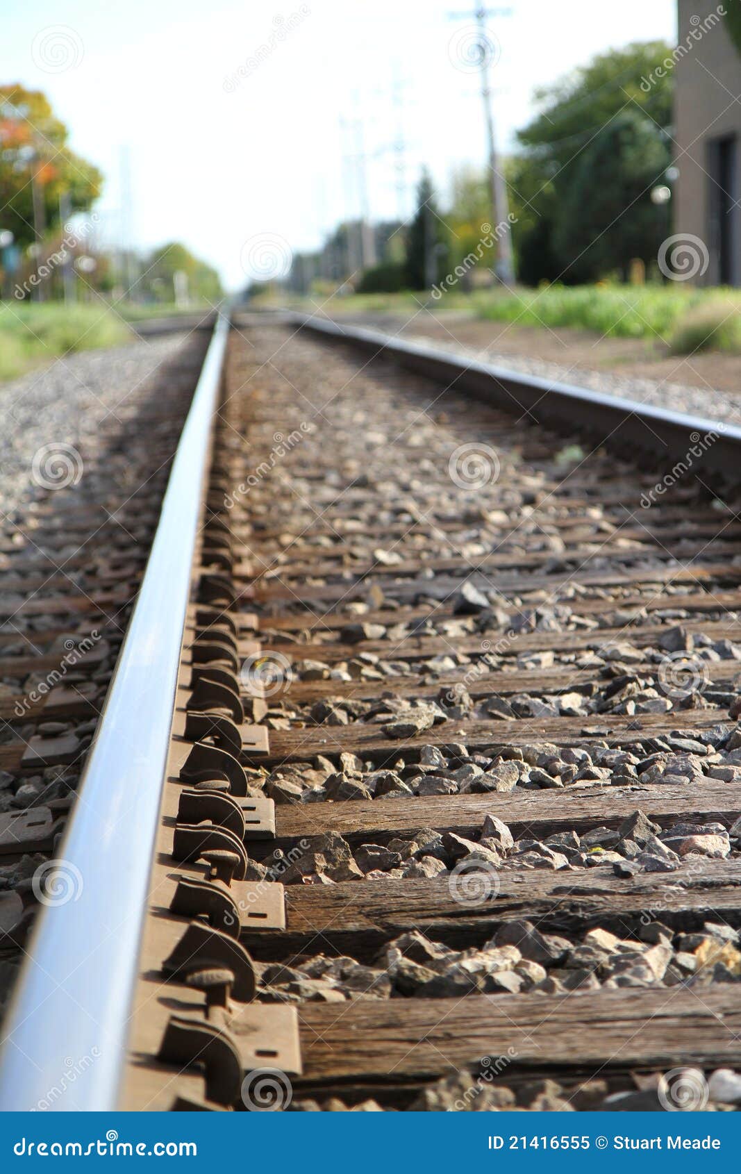 Rail-road Tracks Background Stock Photography | CartoonDealer.com #463004
