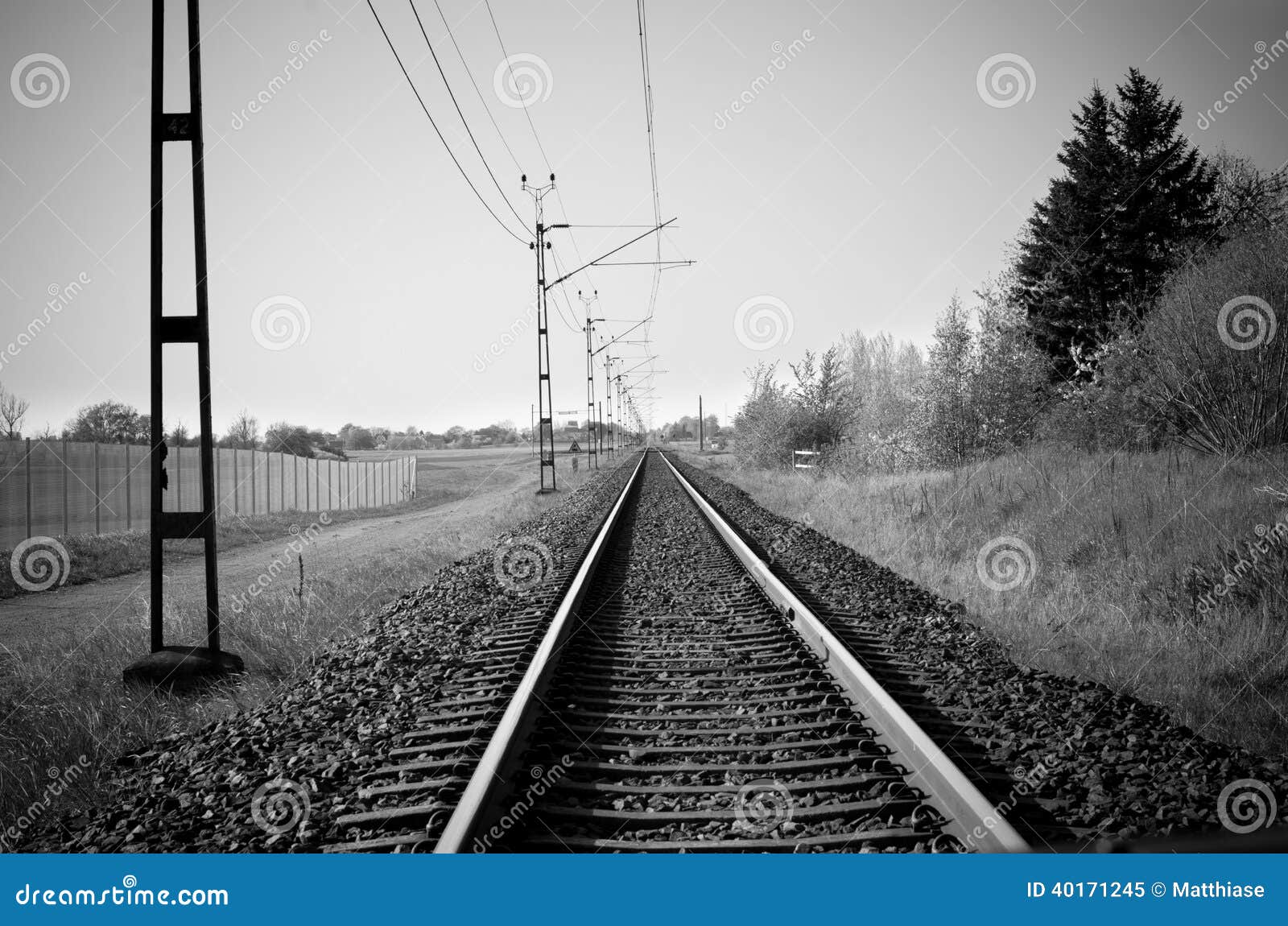 Train tracks stock image. Image of tracks, path, station - 40171245