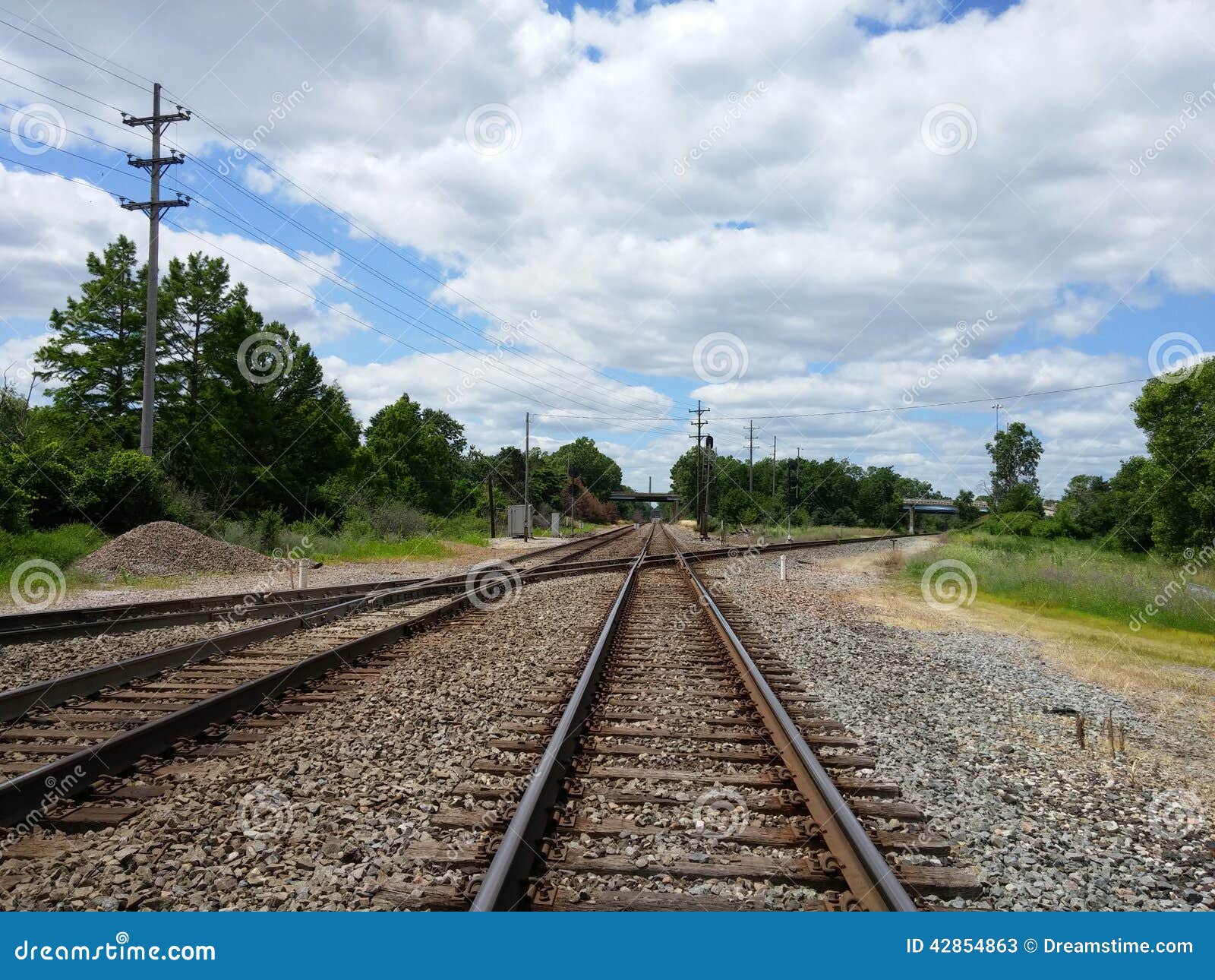 Rail Roads stock image. Image of trains, rail, cross - 42854863