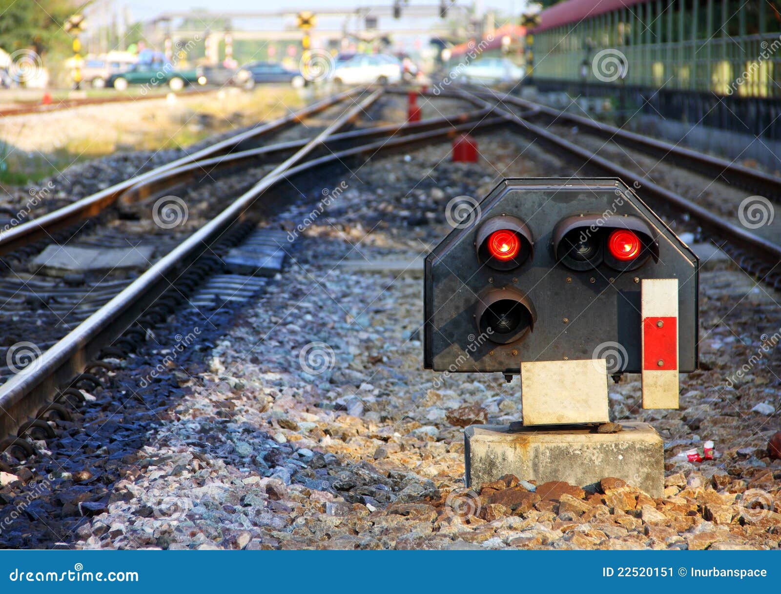 Rail signaling stock image. Image of landscape, path - 22520151