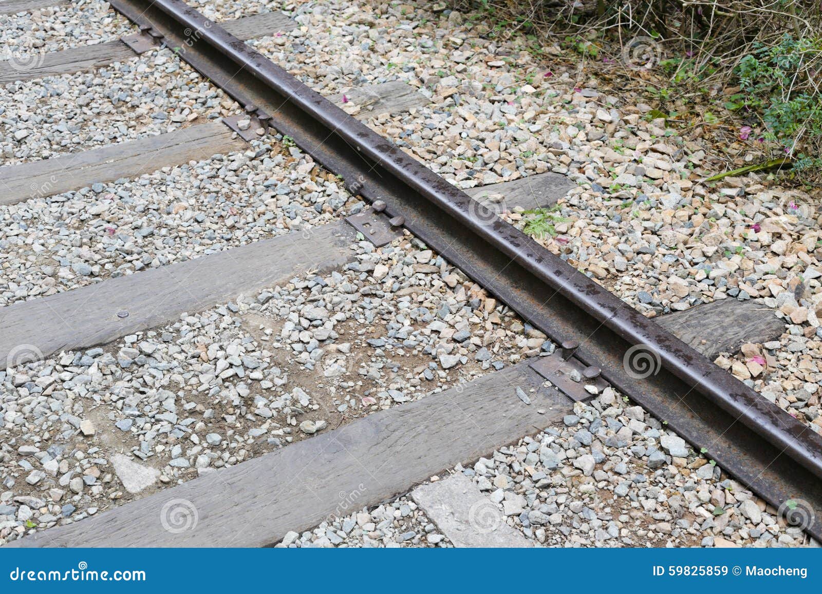 Rail and sleeper stock image. Image of rail, railroads - 59825859