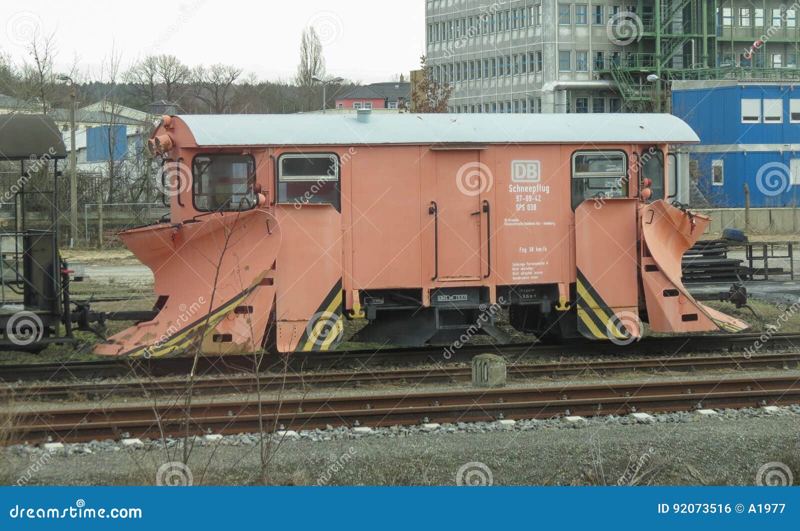 Rail snow plow editorial photo. Image of deutsche, editorial - 92073516