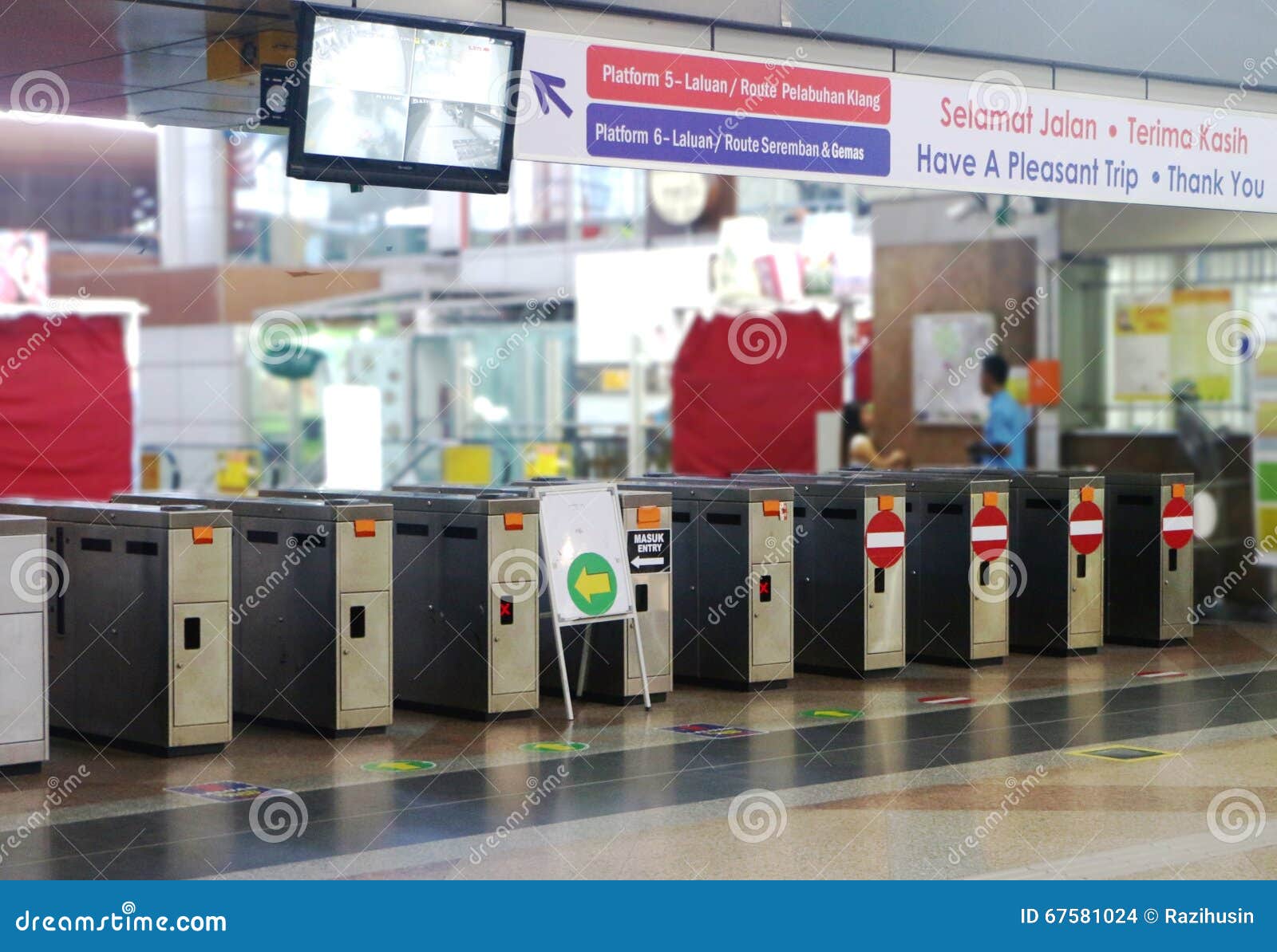Rail station access gate stock photo. Image of equipment - 67581024