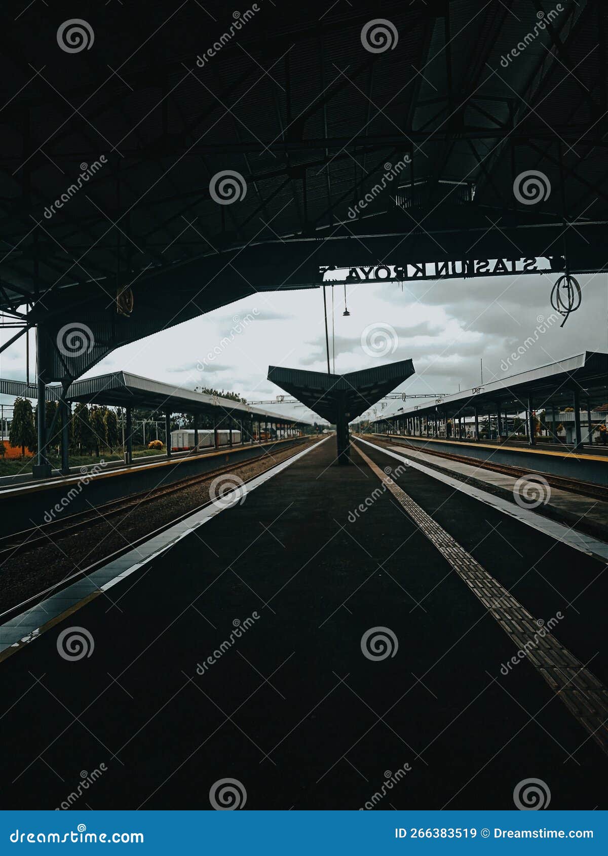 Rail station kroya stock image. Image of station, daytime - 266383519