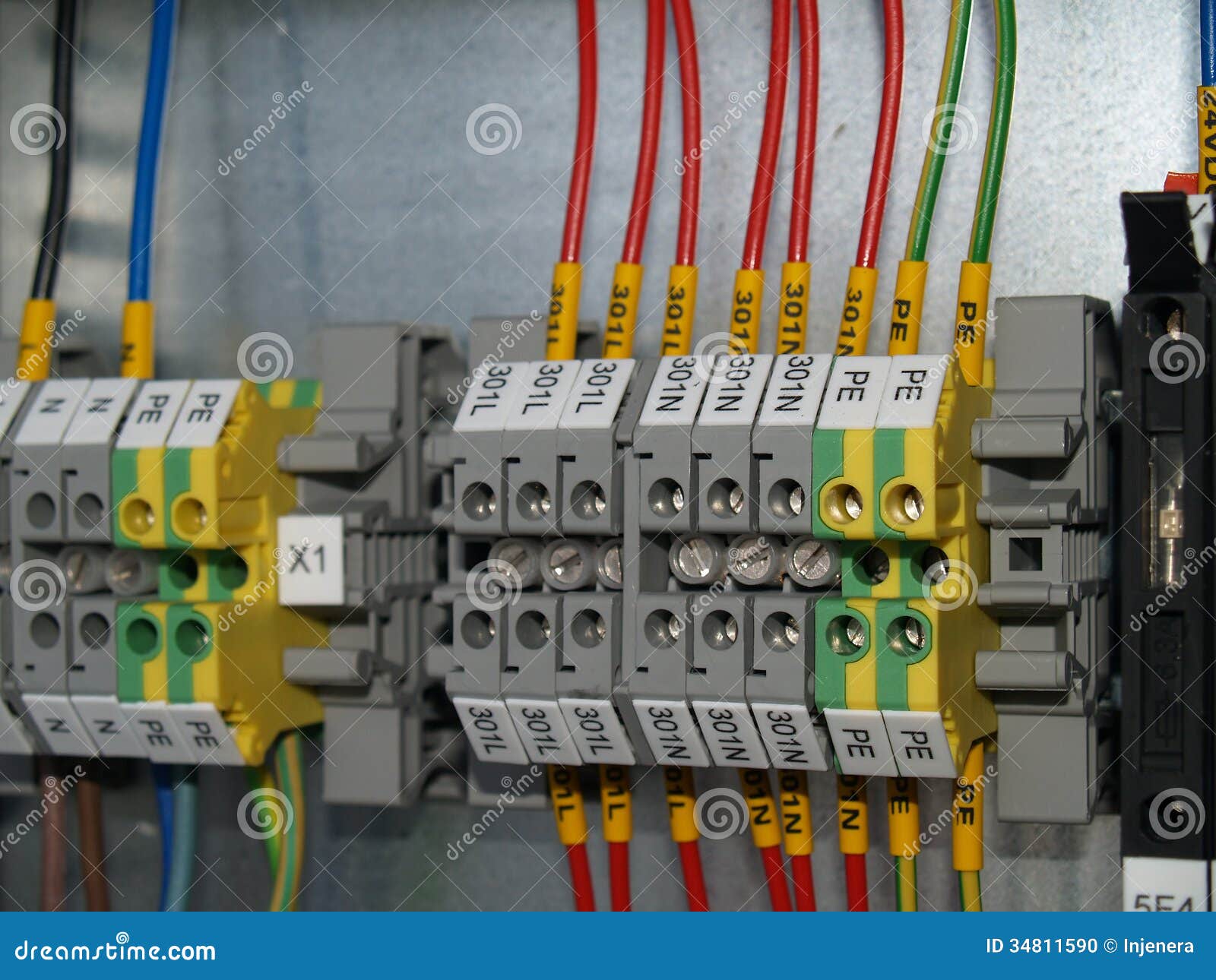 Rail Terminal Box stock photo. Image of current, communication - 34811590