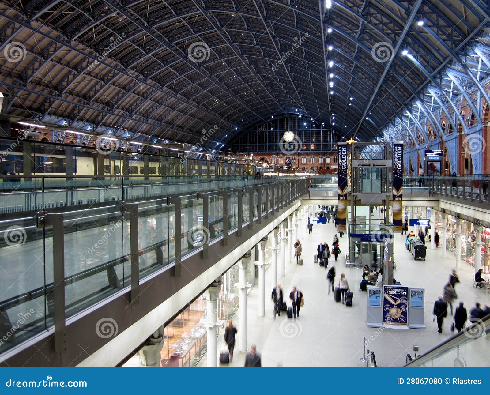 Rail Terminal at Saint Pancras in London, England Editorial Image ...