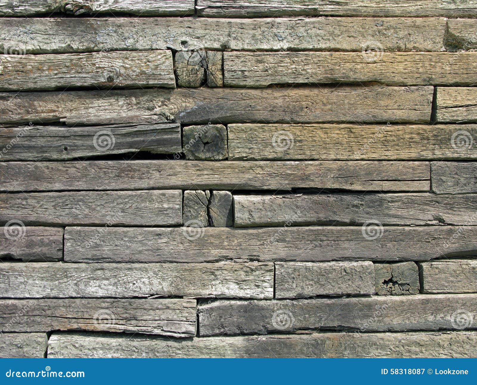 Rail Ties Wall stock image. Image of cracks, gardening - 58318087