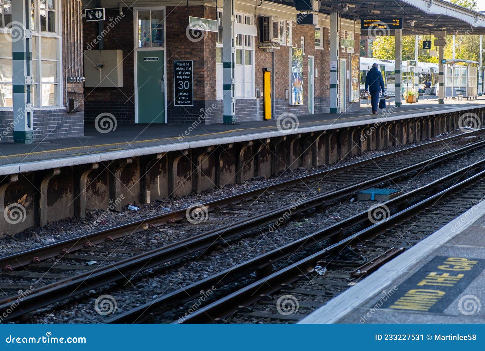 Rail Track Running through Epsom Station in Surrey Editorial Photo ...