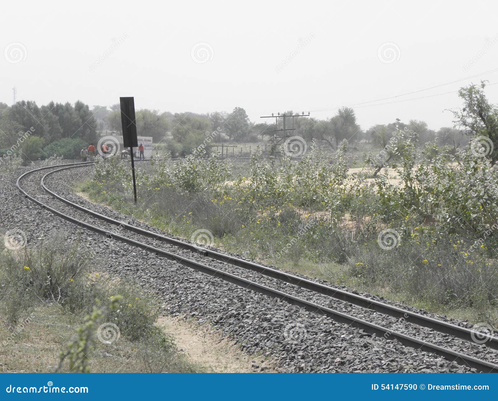 Rail Tracks stock photo. Image of beautiful, nature, india - 54147590
