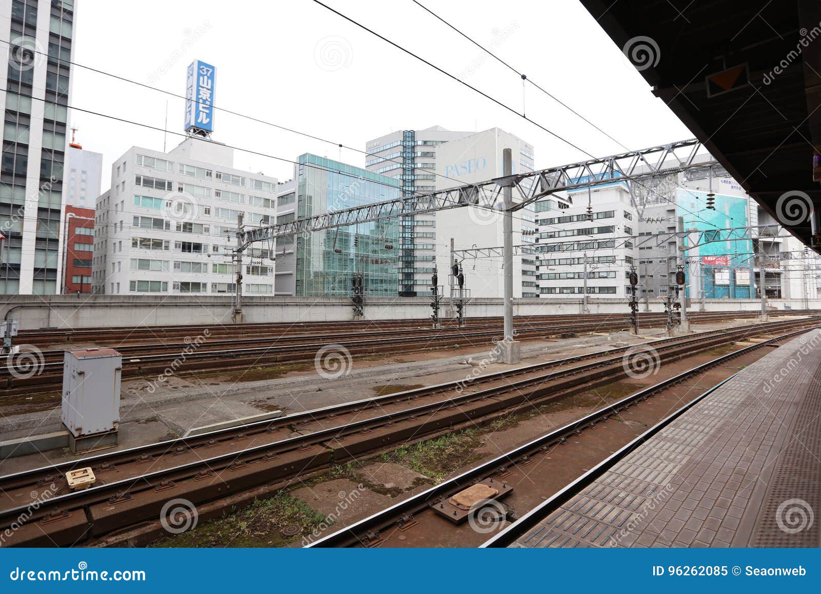 Rail Train Stop at Sapporo Station in Hokkaido, Japan. Editorial Image ...