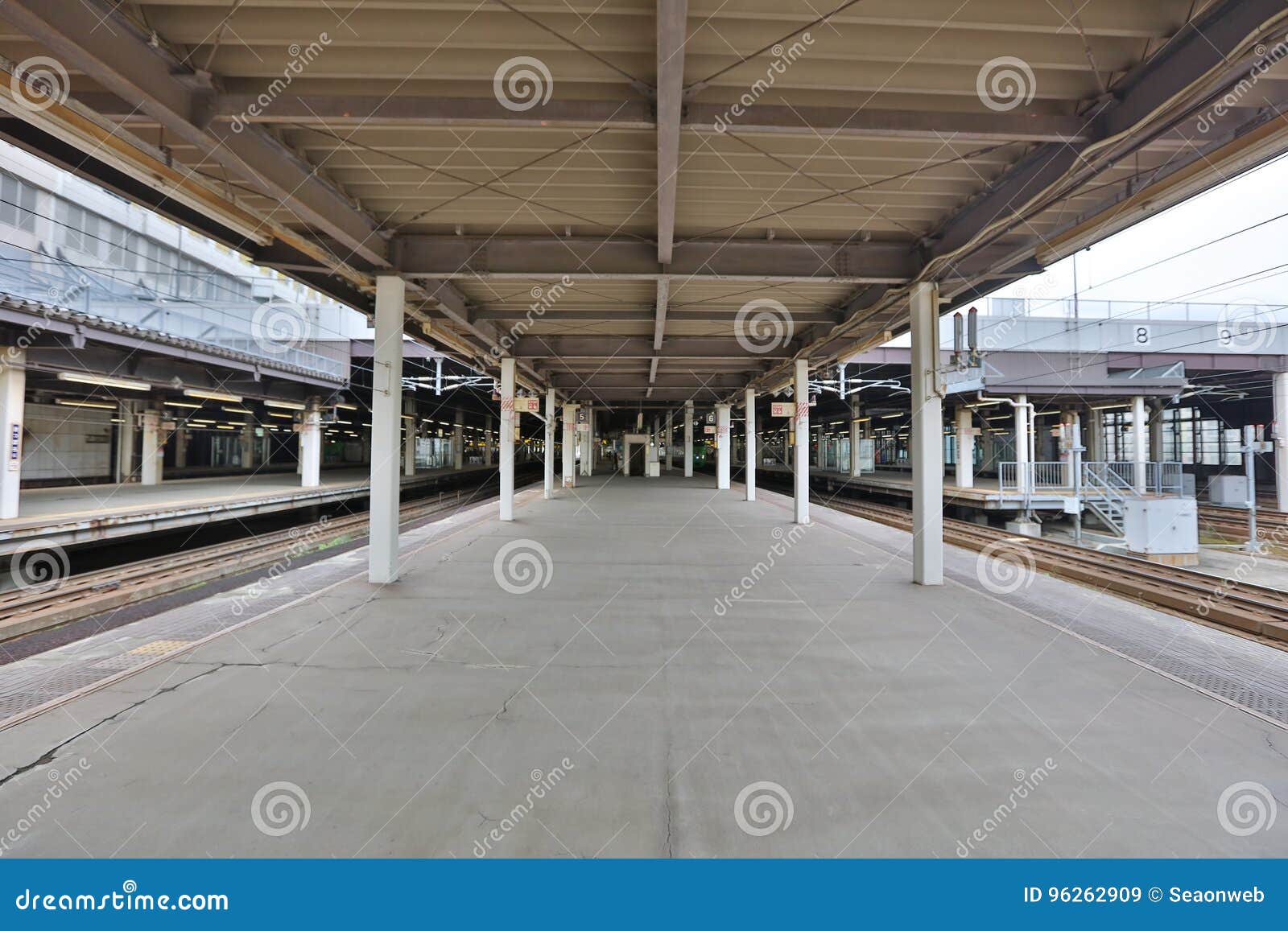 Rail Train Stop at Sapporo Station in Hokkaido, Japan. Editorial Stock ...
