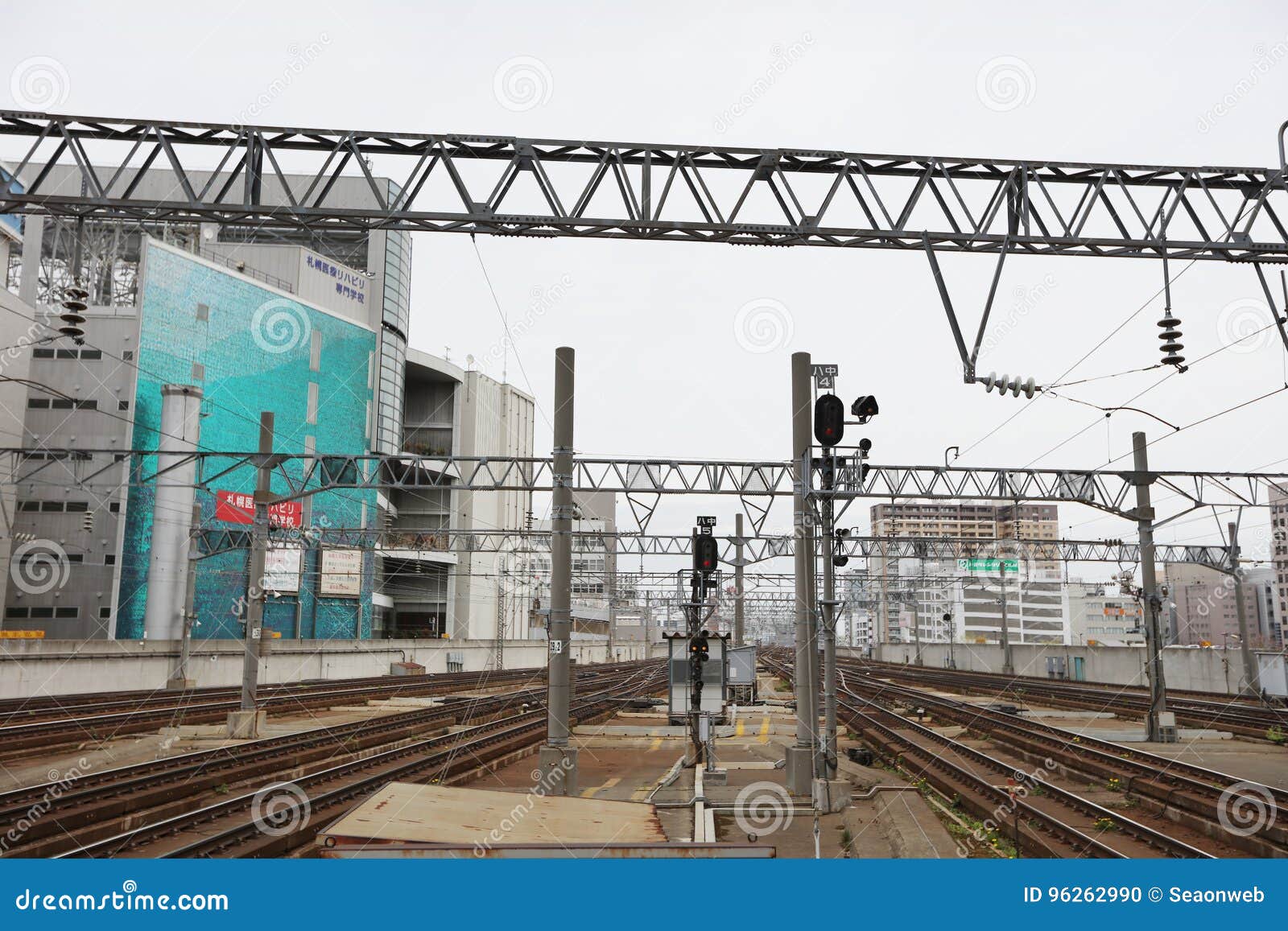 Rail Train Stop at Sapporo Station in Hokkaido, Japan. Editorial Image ...