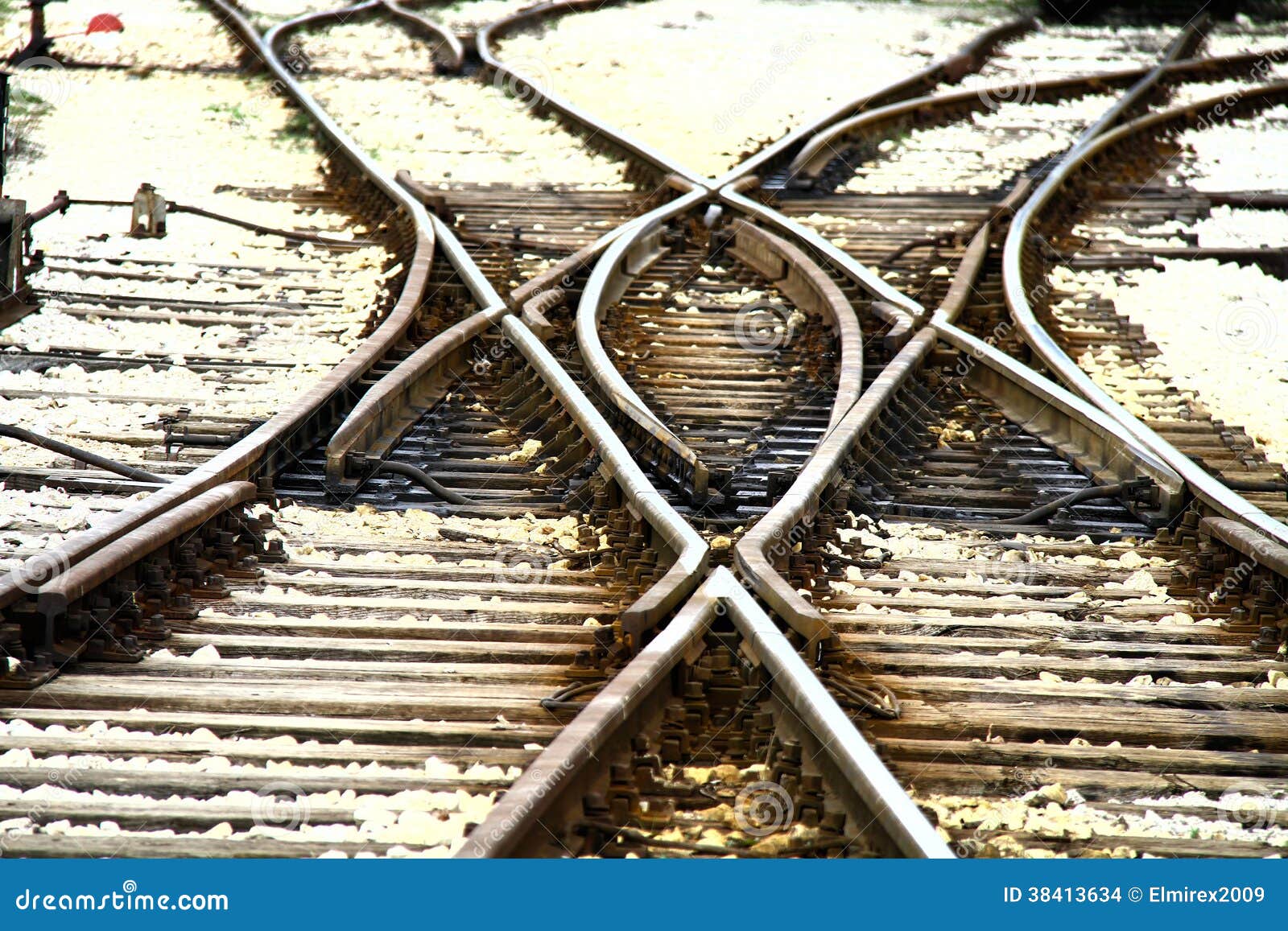 Rail and the Train Stops at the Next Stock Photo - Image of dreamy ...