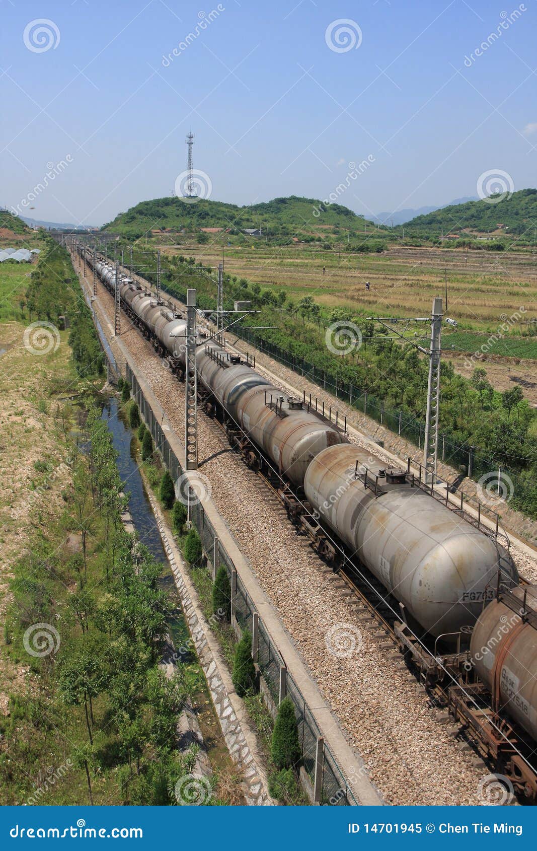 Rail transport of oil stock image. Image of land, tanker - 14701945