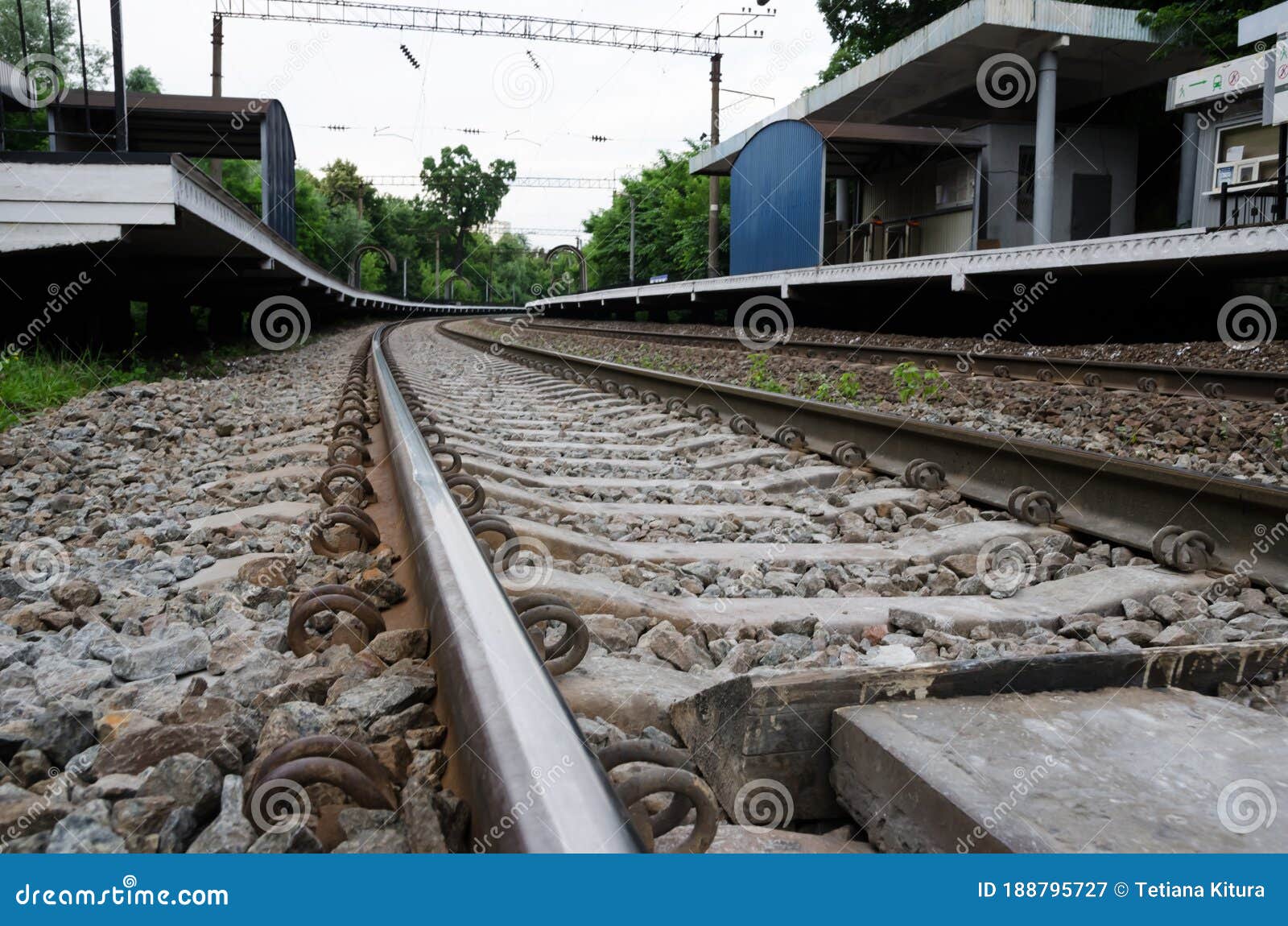 Rail Transport , View of the Railway Track , Stock Image - Image of ...