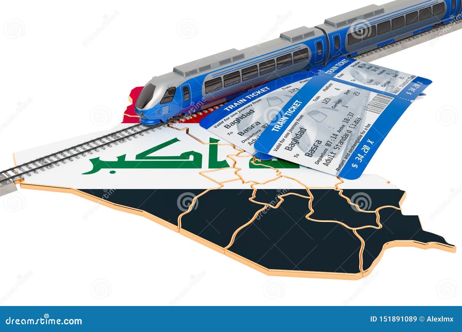 Travel To Iraq Pop-under Banner. Trip Banner With Passport, Tickets ...