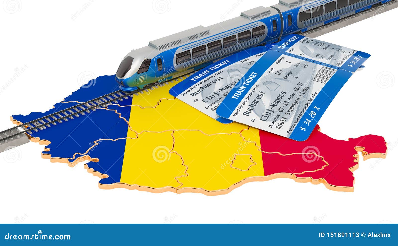 Romanian Railway Map - Cdr Format Vector Illustration | CartoonDealer ...