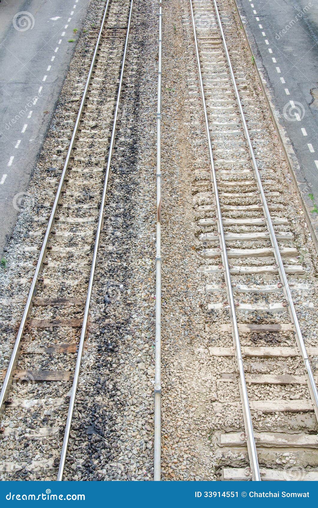 Rail stock image. Image of track, gravel, horizon, steel - 33914551