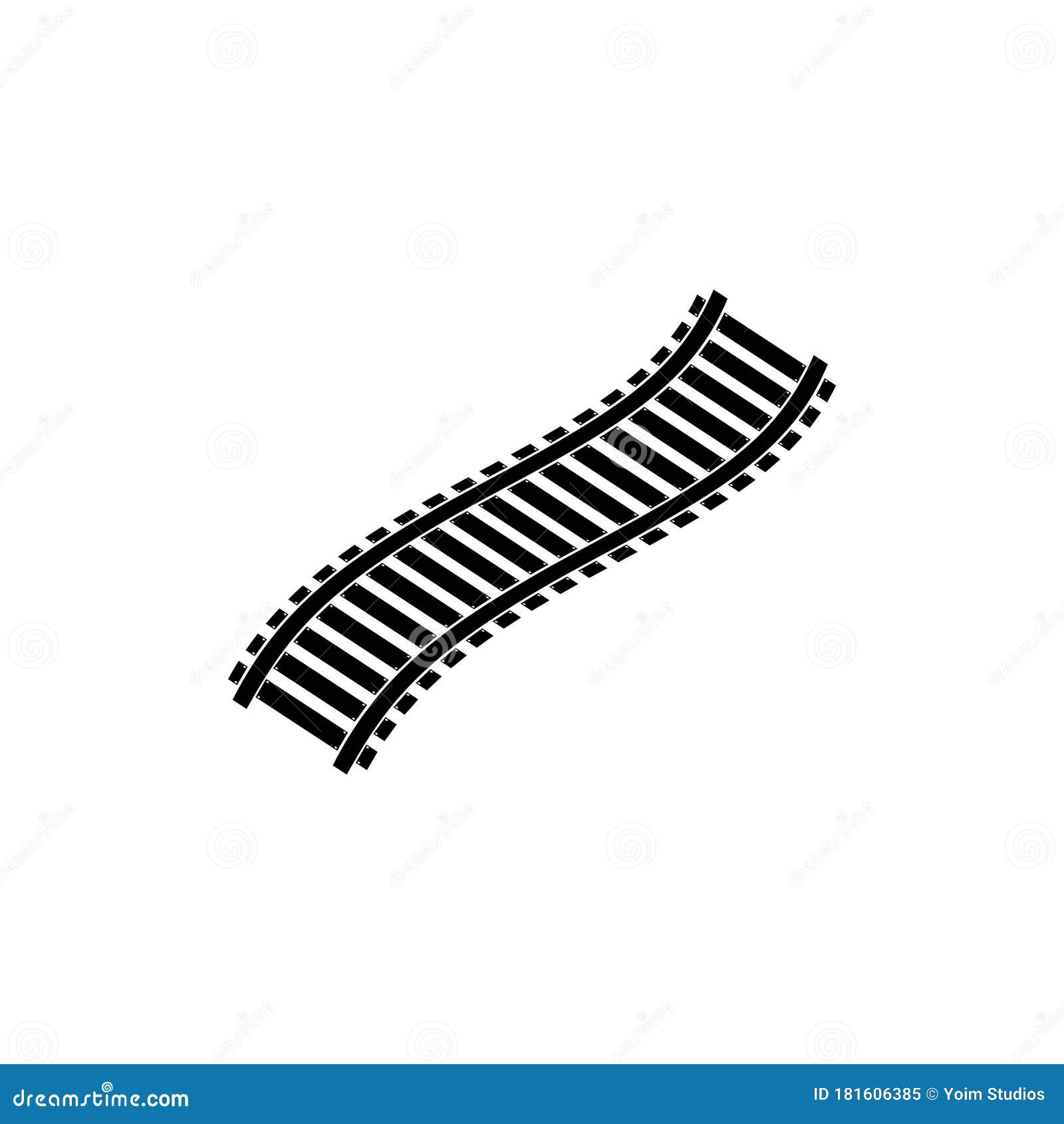 Rail Vector Graphic Design Illustration Stock Vector - Illustration of ...