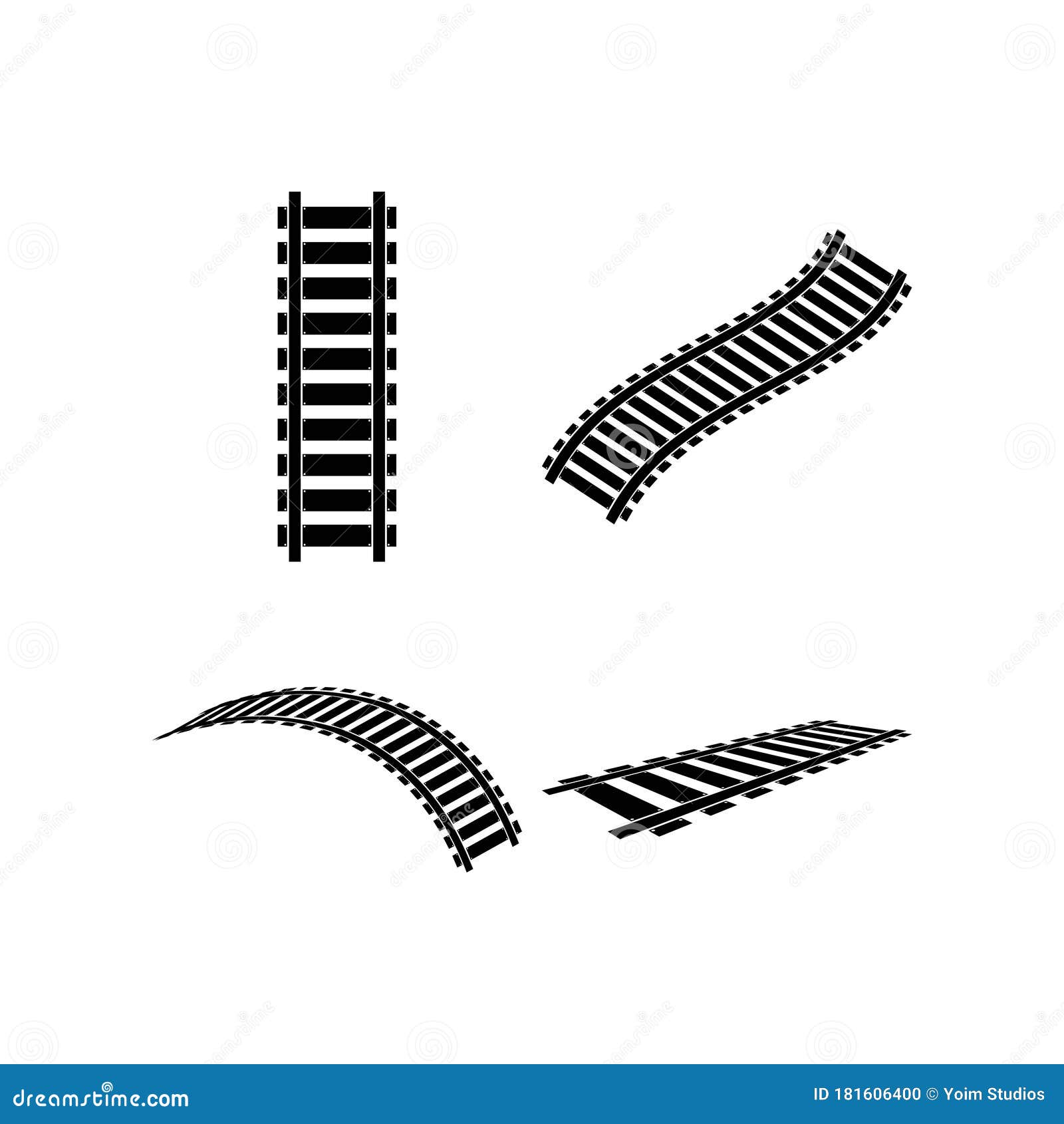 Rail Vector Graphic Design Illustration Stock Vector - Illustration of ...