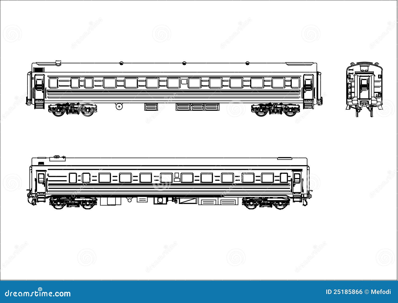 A Rail Wagon Vector | CartoonDealer.com #24913118