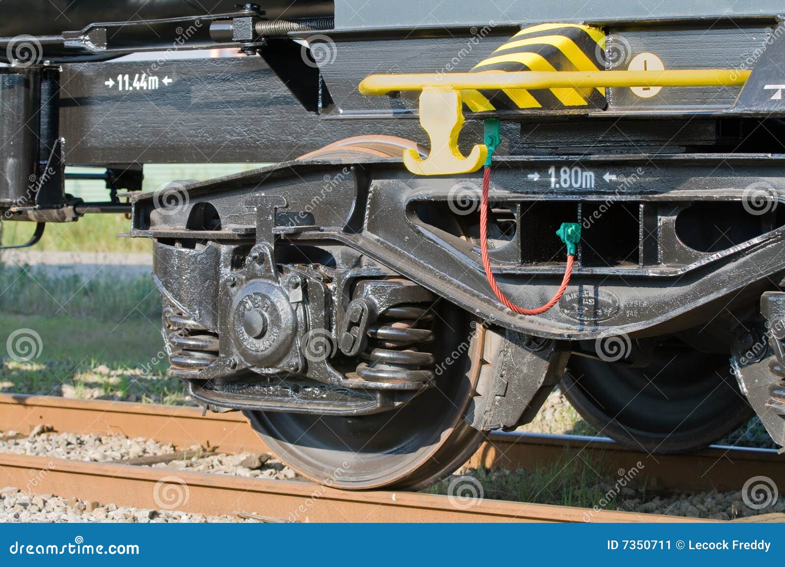 Rail wagon wheels stock image. Image of yellow, length - 7350711