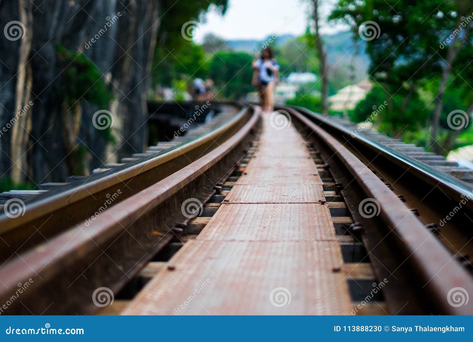 The Rail Way Station it is Oldest Stock Photo - Image of nature ...