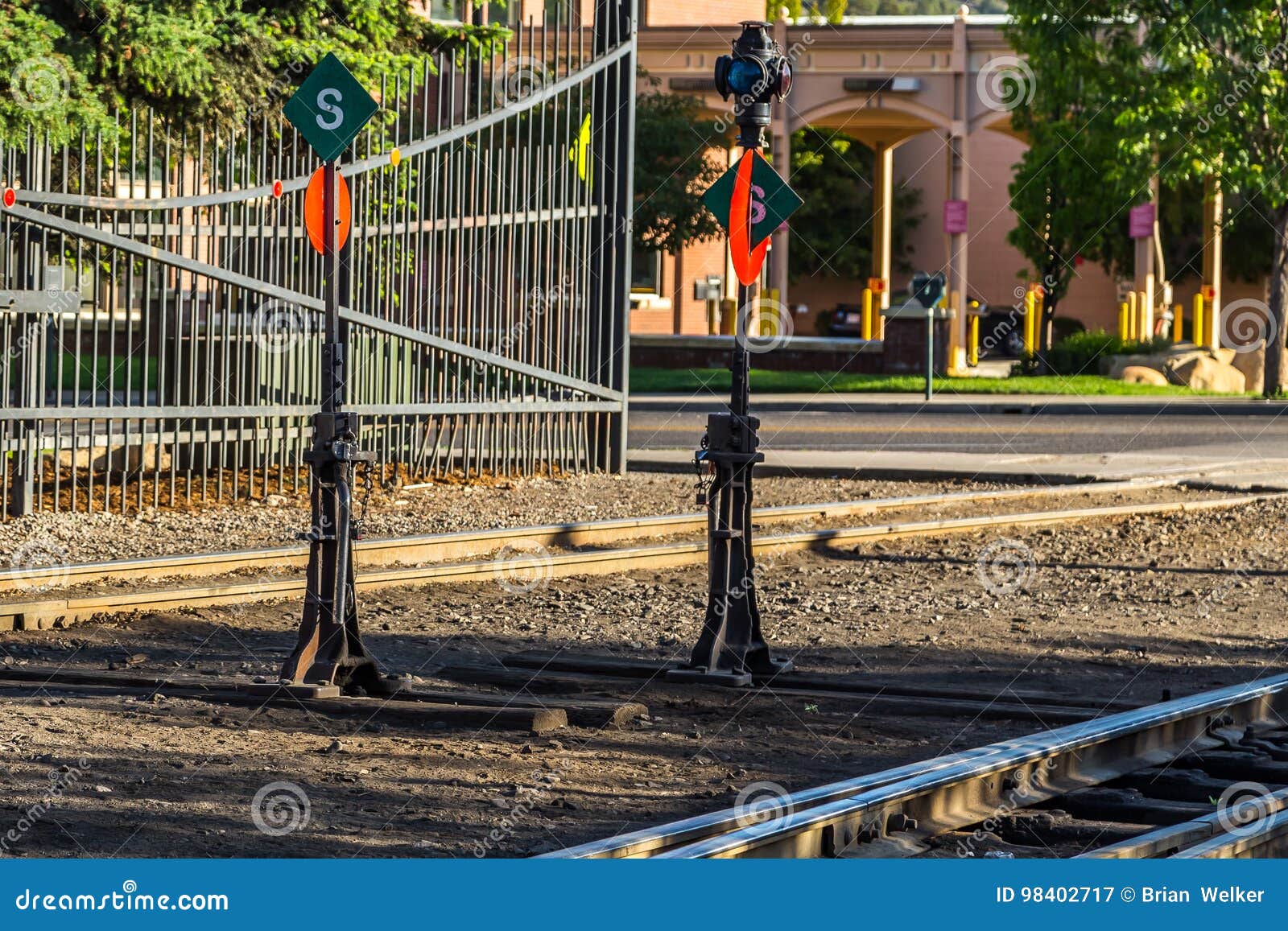 The Rail Yard stock image. Image of bushes, erosion, horizon - 98402717