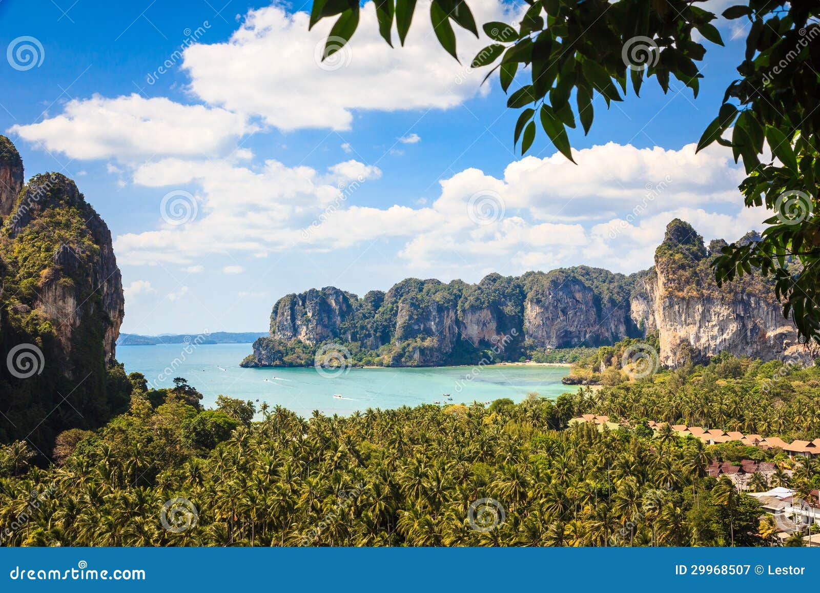 Railay Beach from Viewpoint Stock Image - Image of krabi, east: 29968507