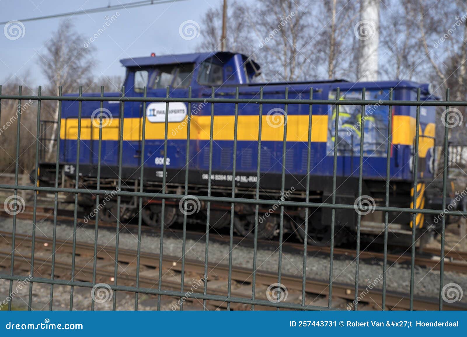 Railexperts Train Behind a Gate at Amsterdam the Netherlands 13-2-2022 ...