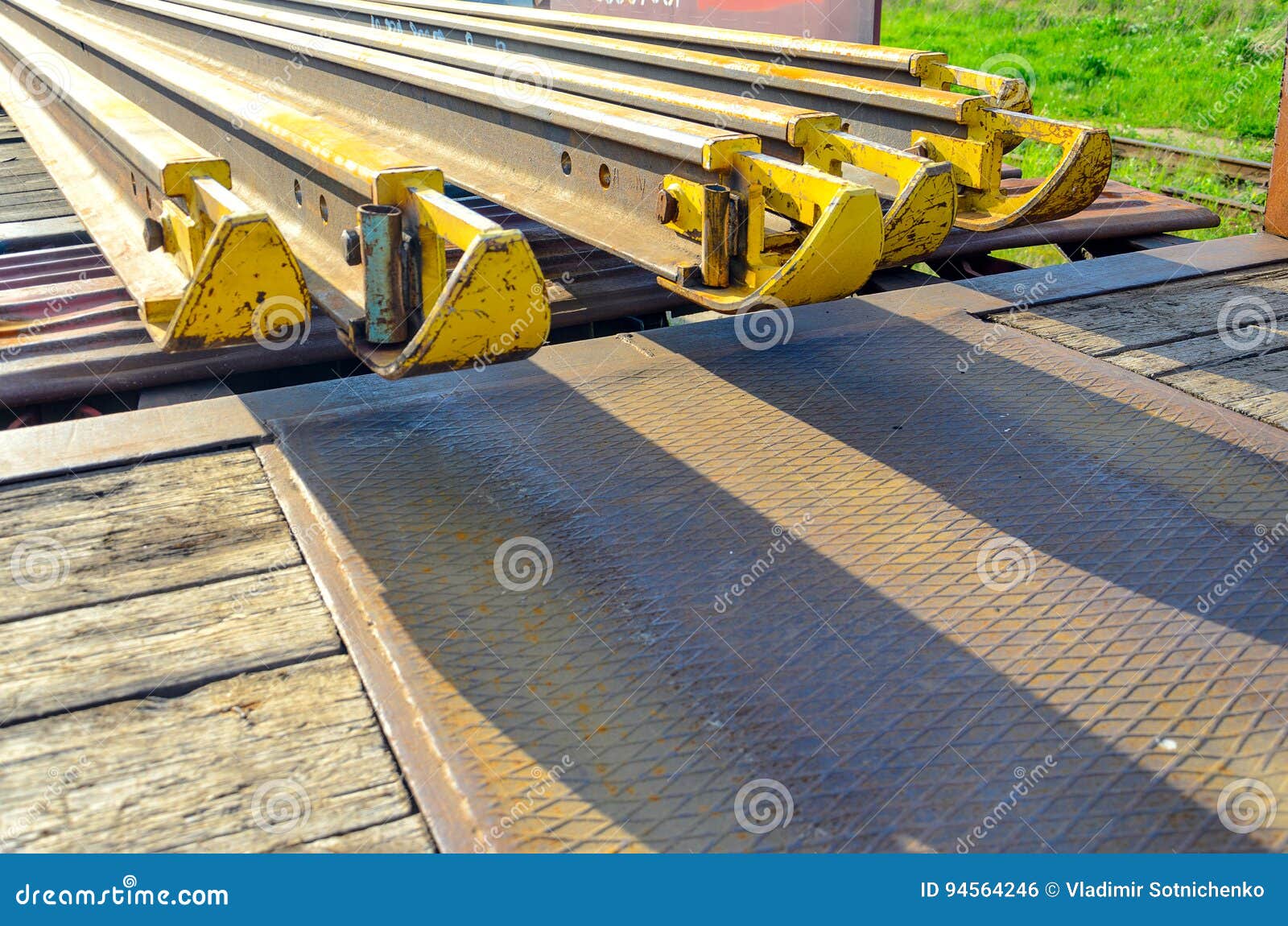 Railhead Elements. the Rail Lash Stock Photo - Image of special, title ...