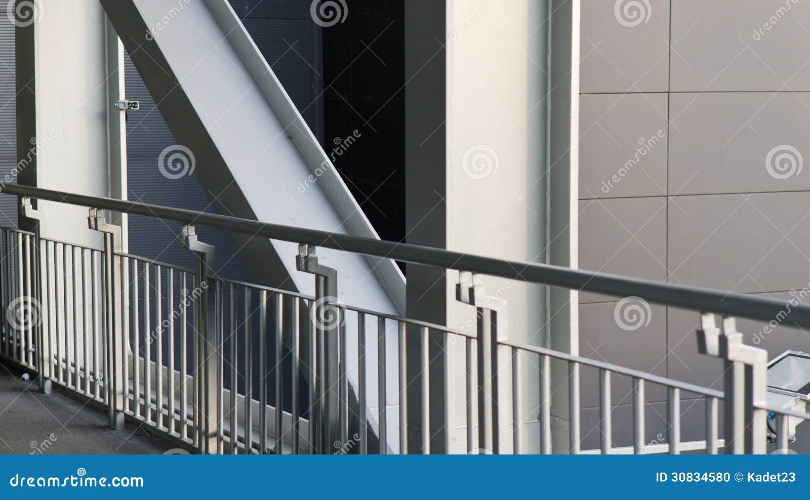 Railing on Car Park Building Stock Photo - Image of empty, hall: 30834580