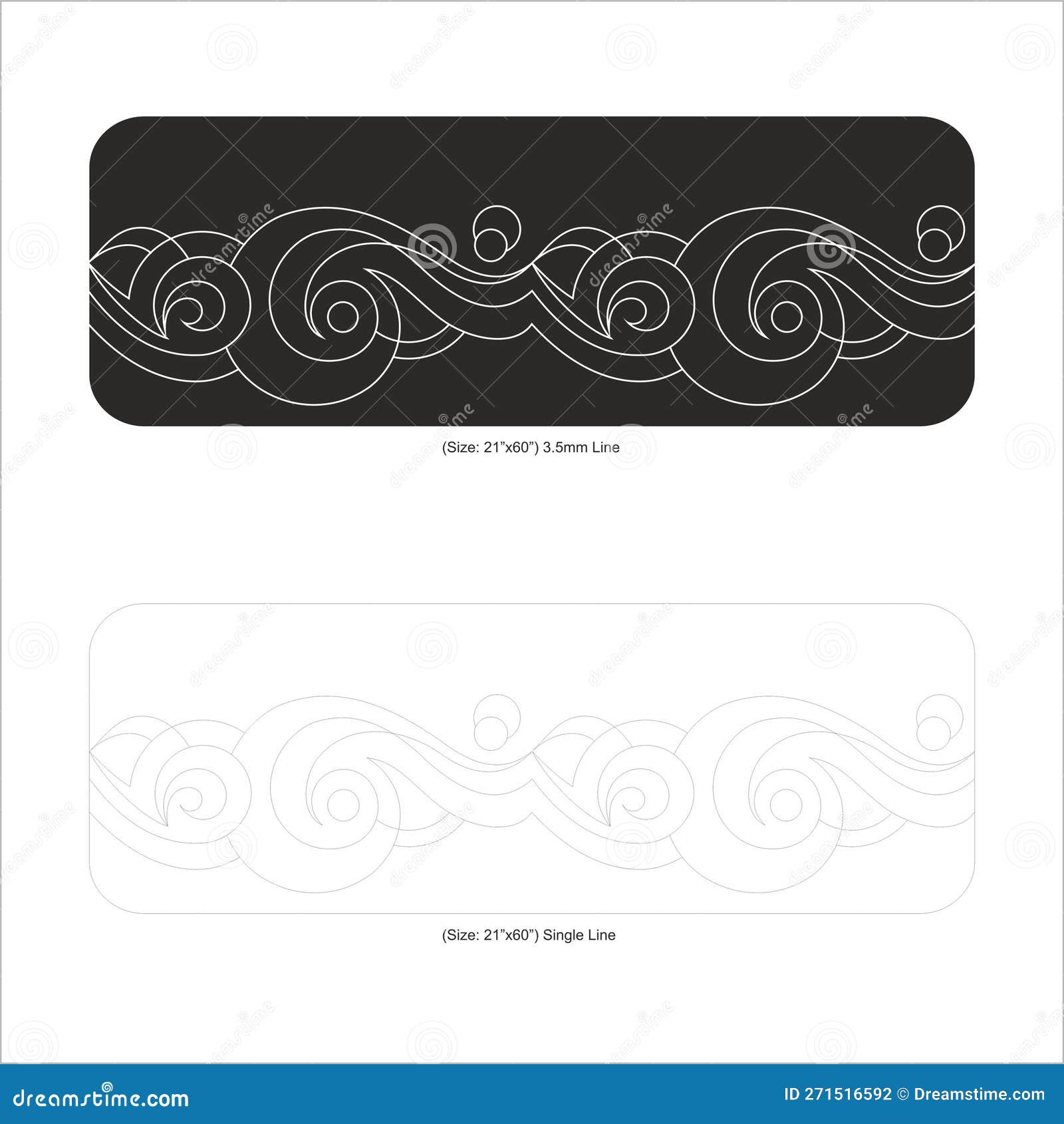 Railing Glass Sandblasting Pattern Vector Art | CartoonDealer.com ...