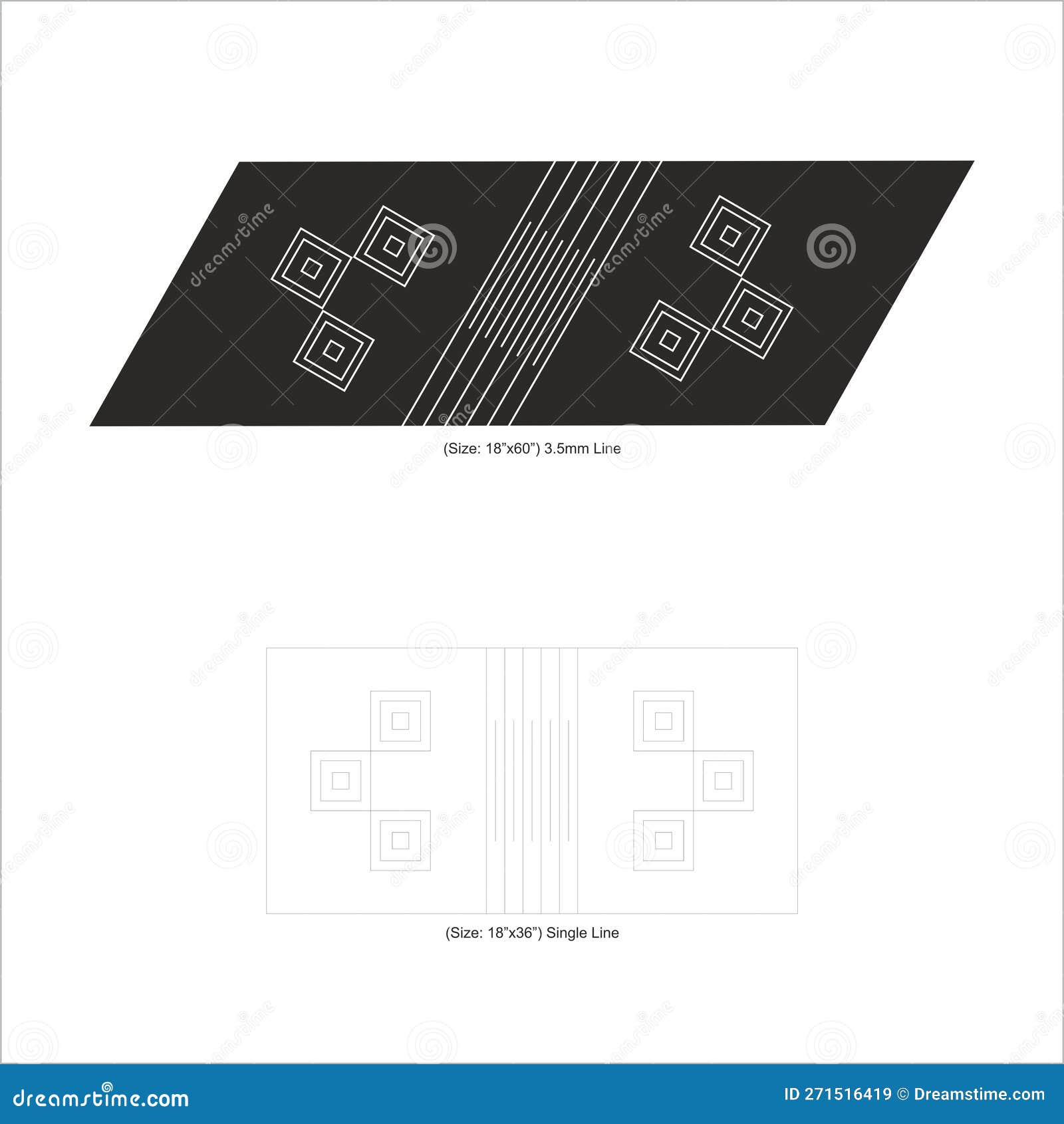 Railing Glass Partition Design and MDF Cutting Vector Stock Vector ...