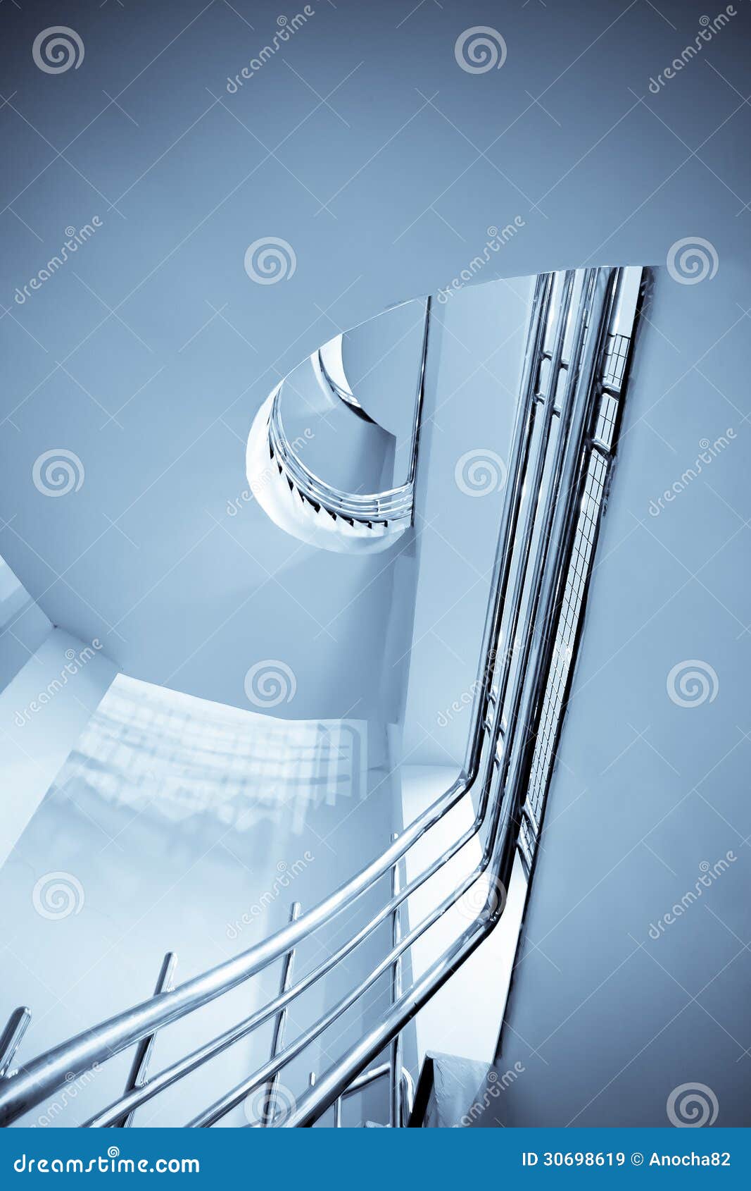 Railing stock image. Image of blue, building, reflection - 30698619