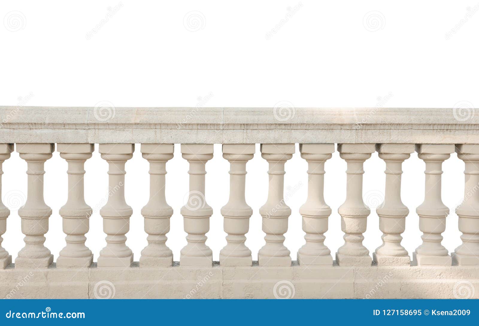 Railing isolated stock image. Image of column, handrail - 127158695