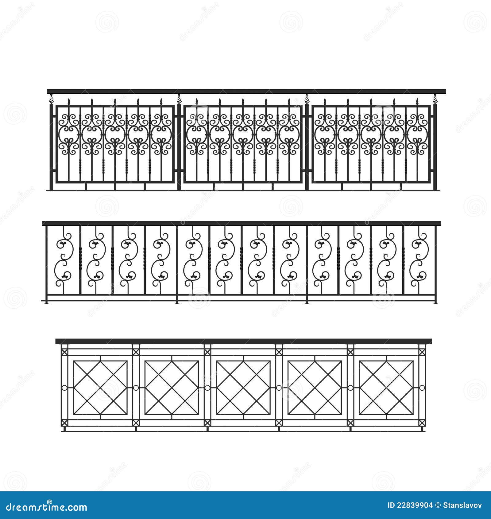 Railing Parapet Metal For Exterior Royalty-Free Stock Image ...
