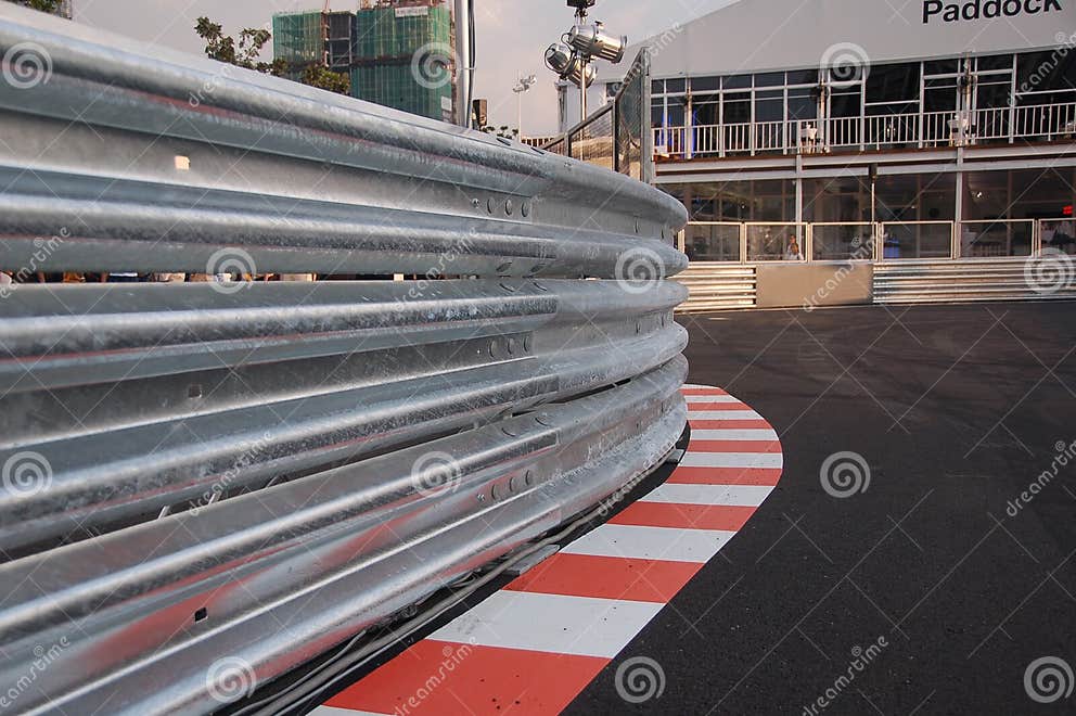 Railing of a race track stock image. Image of performance - 2291883