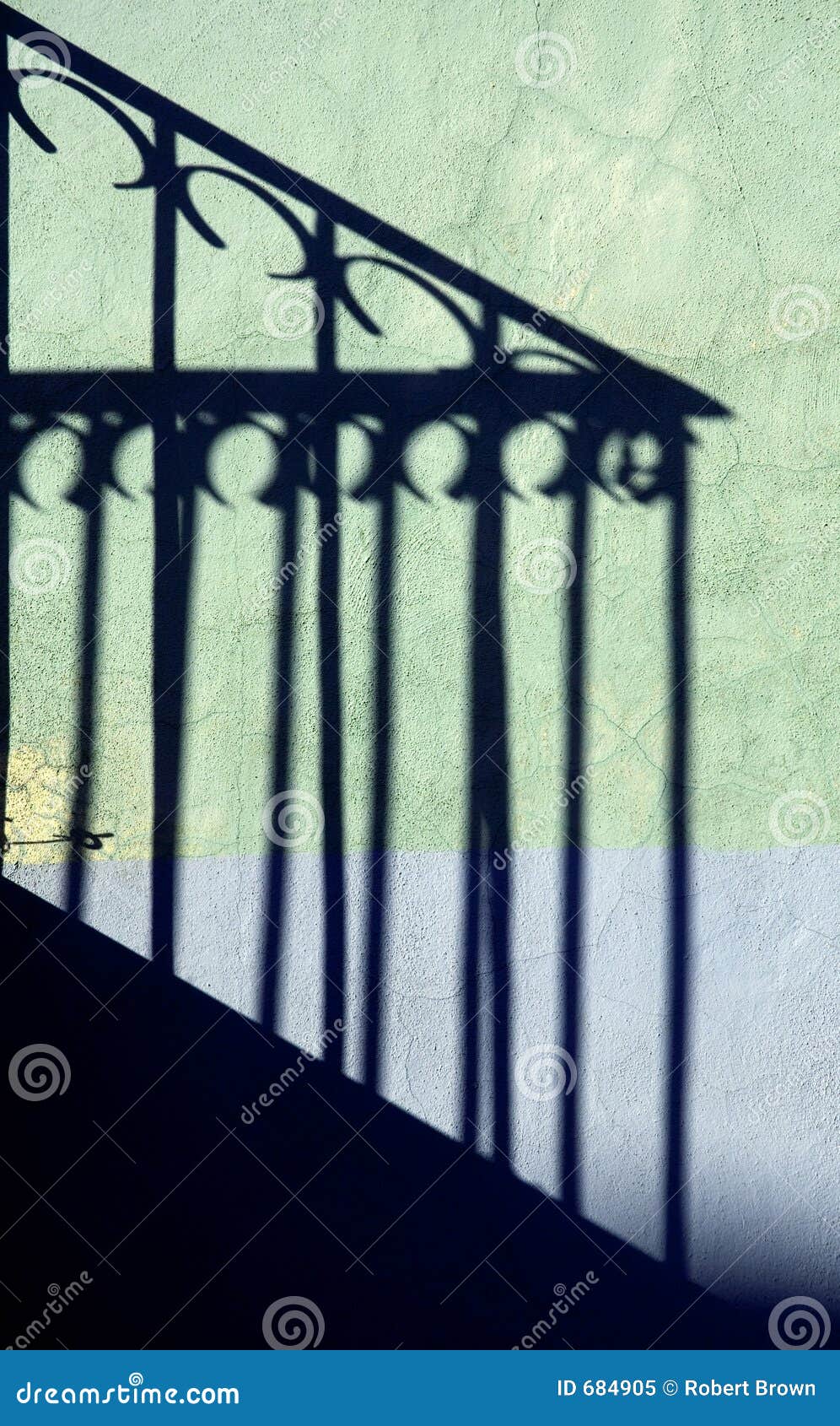Railing Shadow stock image. Image of contrast, bright, wrought - 684905