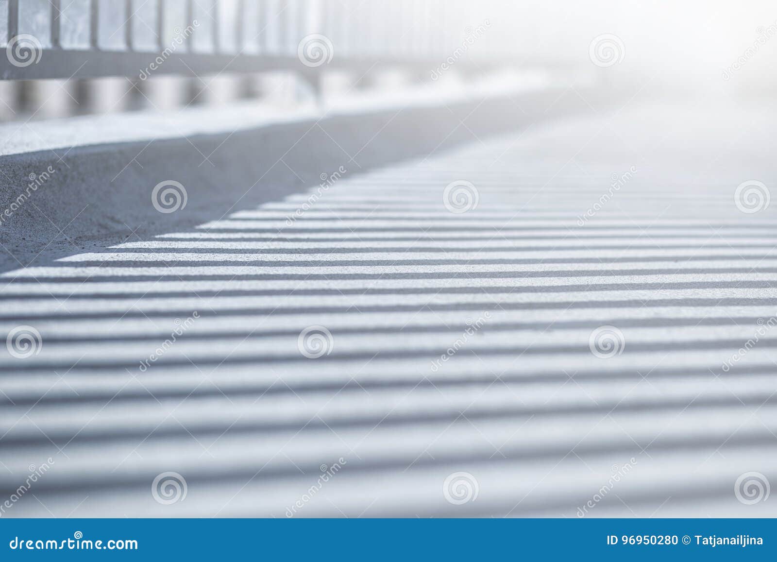 Railing Shadow on the Bridge Stock Photo - Image of architecture, steel ...