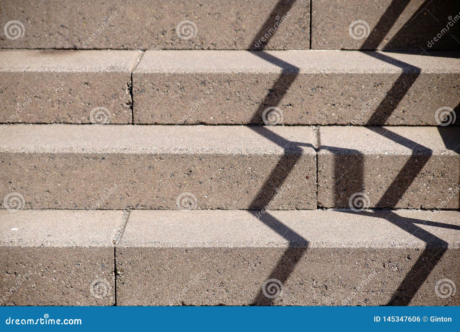 Railing Shadow on Staircase Stock Photo - Image of garage, shadows ...