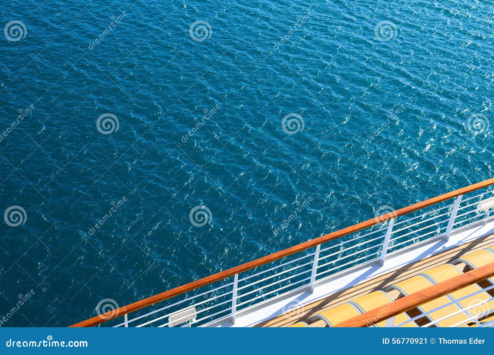 Railing on ship in sea stock image. Image of industry - 56770921